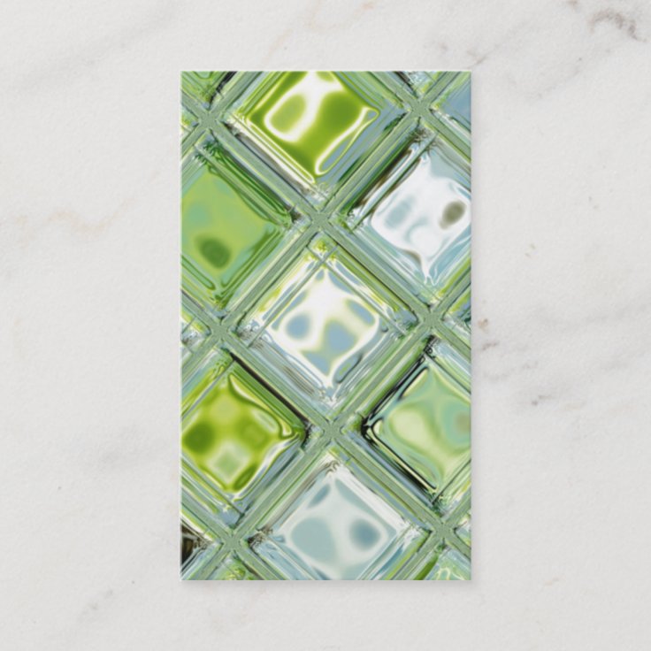 Custom Business Cards with Glass Tile Art | Zazzle