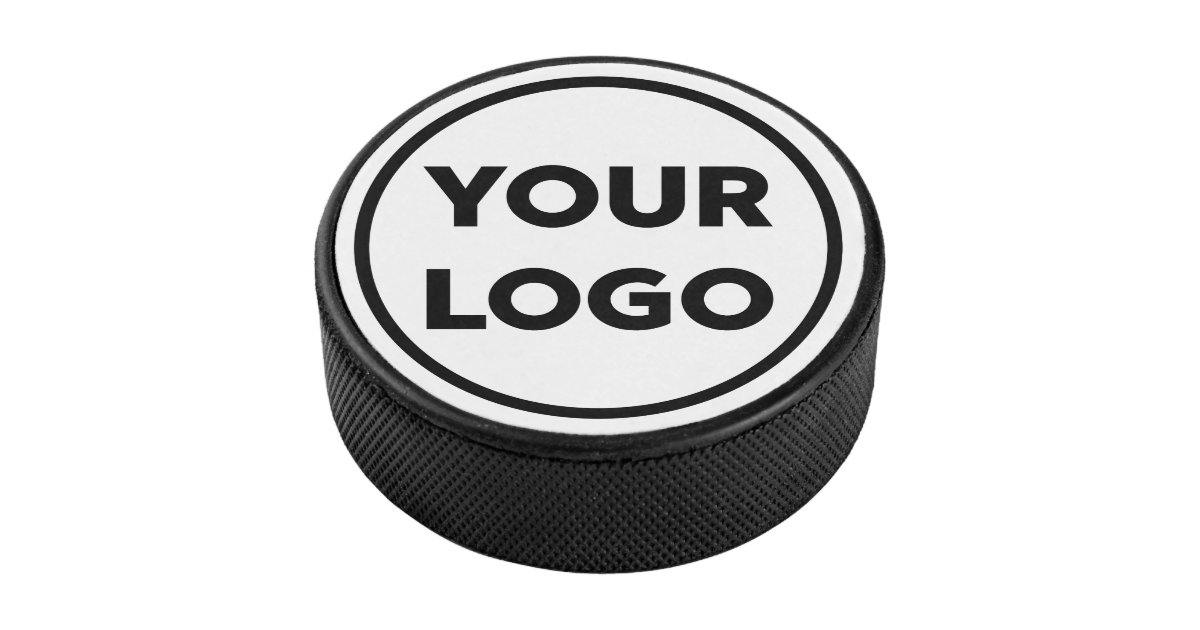 Custom Business Company Logo Branded Hockey Puck | Zazzle