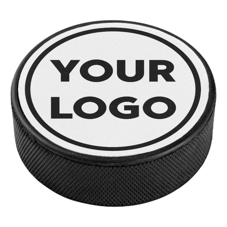 Custom Business Company Logo Branded Hockey Puck | Zazzle