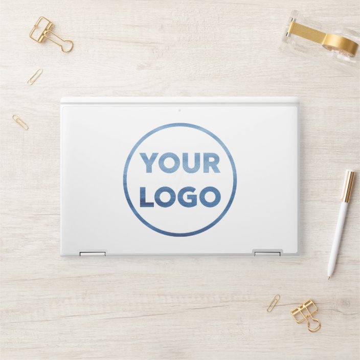 Custom Business Company Logo Branded HP Laptop Skin | Zazzle