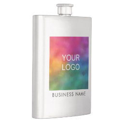 Custom Business Company Logo Here Template Best Flask | Zazzle