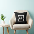 Custom Business Company Logo Promotional Branded Throw Pillow | Zazzle