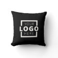 Custom Business Company Logo Promotional Branded Throw Pillow | Zazzle