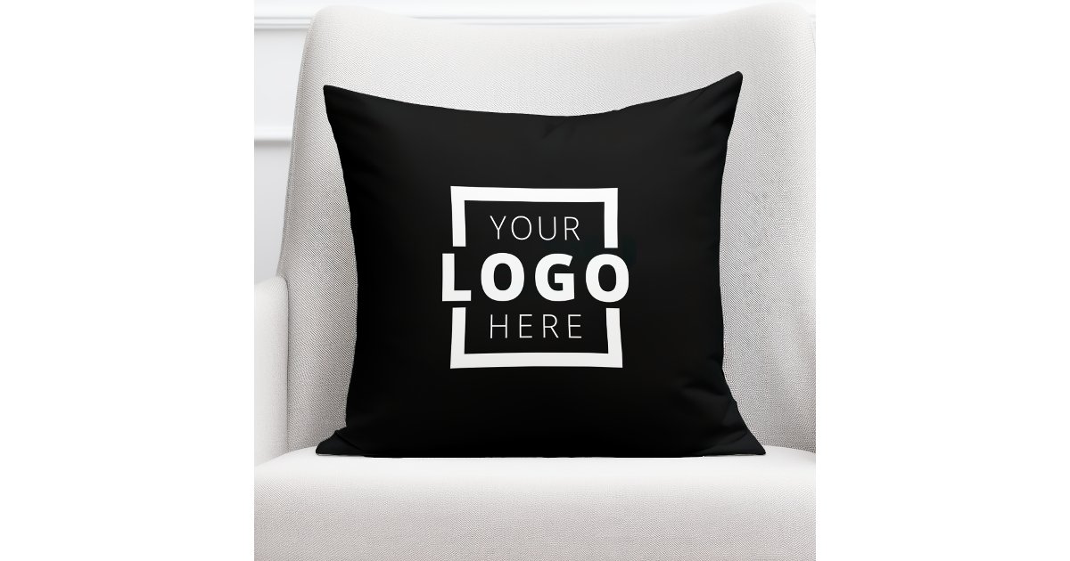 Custom Business Company Logo Promotional Branded Throw Pillow | Zazzle