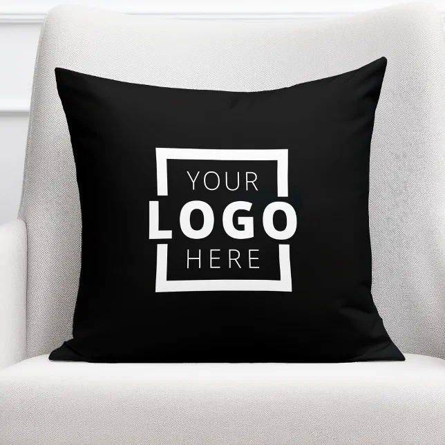 Custom Business Company Logo Promotional Branded Throw Pillow | Zazzle