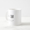 Custom Business Company Logo QR Code Minimalist Coffee Mug | Zazzle
