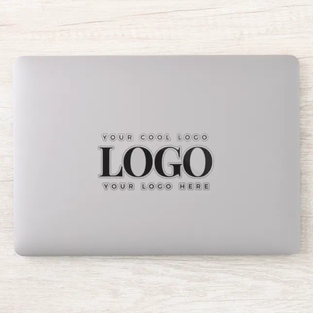 Custom Business Company Logo Rectangle Laptop Sticker | Zazzle