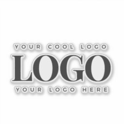 Custom Business Company Logo Rectangle Laptop Sticker | Zazzle