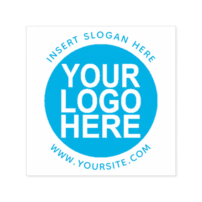 Custom Business Company Logo Self-inking Stamp | Zazzle