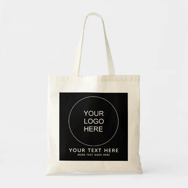 Custom Business Company Logo Template Promotional Tote Bag | Zazzle