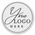 Custom Business Company Logo Water Bottle Sticker | Zazzle