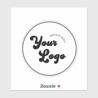 Custom Business Company Round Circle Logo Laptop S Sticker | Zazzle