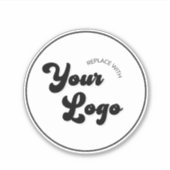 Custom Business Company Round Circle Logo Laptop S Sticker | Zazzle