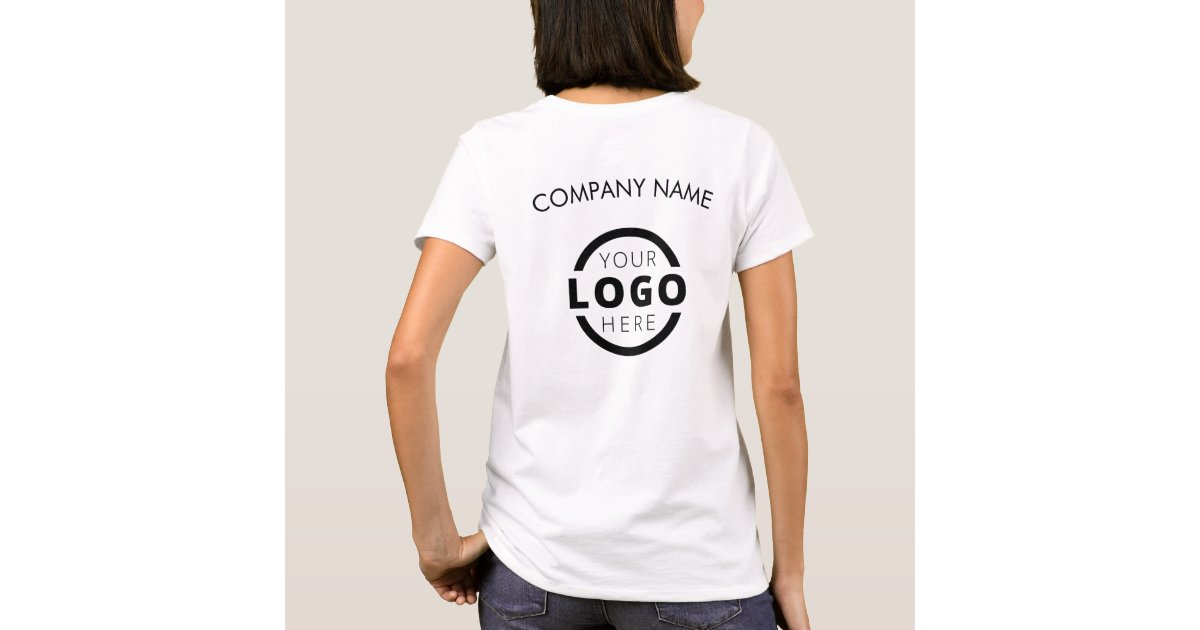 Custom Business Corporate Logo Employee Uniform T-Shirt | Zazzle.com