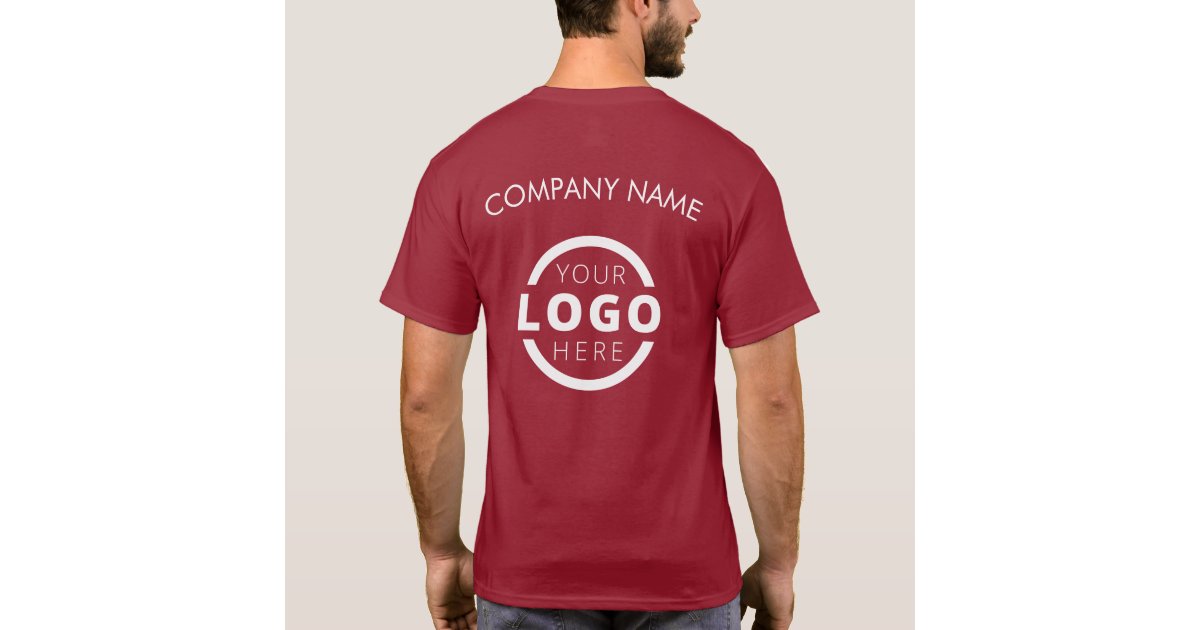Custom Business Corporate Logo Employee Uniform T-Shirt | Zazzle