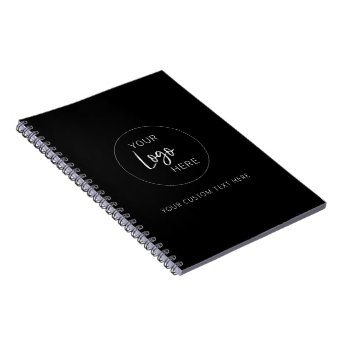 custom business corporate logo promotional notebook | Zazzle