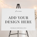 Custom Business Event Sign Printing 36x24" Board | Zazzle