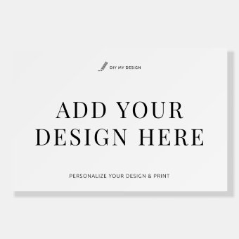 Custom Business Event Sign Printing 36x24" Board | Zazzle