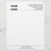 Custom Business Letterhead Personalized Company | Zazzle
