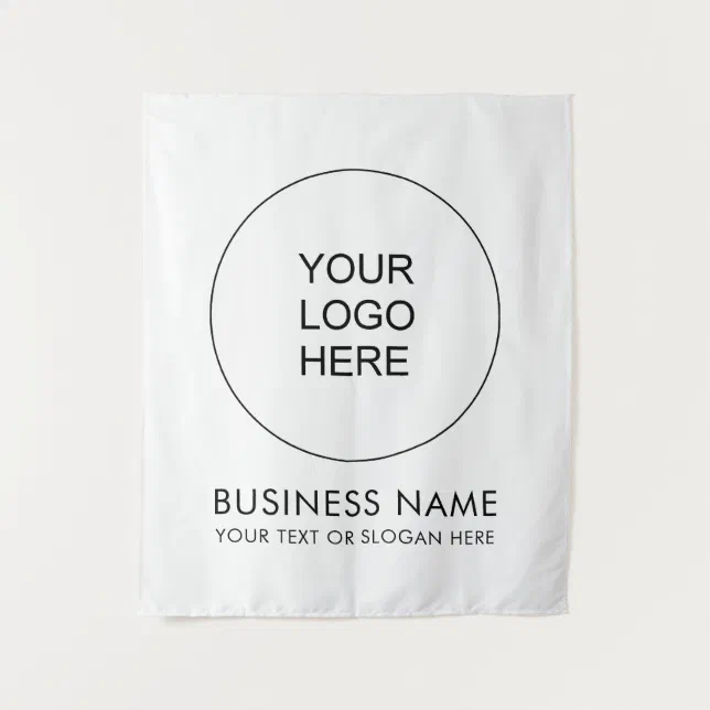Custom Business Logo Add Text Backdrop Template | Zazzle