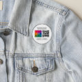 Custom Business Logo Add Text QR Code Circle Patch | Zazzle