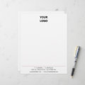 Custom Business Logo Address Company Letterhead | Zazzle