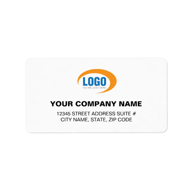 Custom Business Logo Address Labels | Zazzle