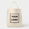 Custom Business Logo and Company Website 2-sided Tote Bag | Zazzle