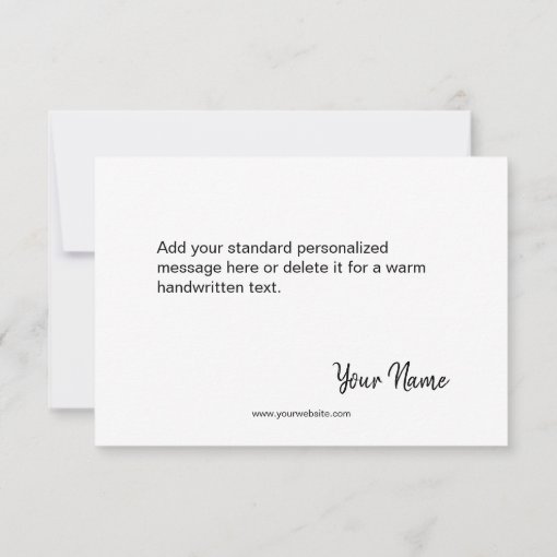 Custom Business Logo And Message Thank You Card | Zazzle
