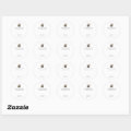 Custom Business Logo and Price Classic Round Sticker | Zazzle