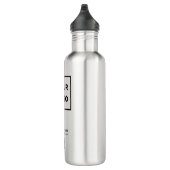 Custom Business Logo and QR Code Stainless Steel Water Bottle | Zazzle