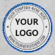 Custom Business Logo and Text Company Patch | Zazzle