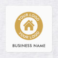 Custom Business Logo and Text Fabric Clothing Labels | Zazzle
