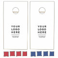 Custom Business Logo and Text Professional Cornhole Set | Zazzle