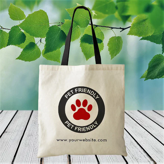 Custom Business Logo And Text Promo Tote Bag | Zazzle