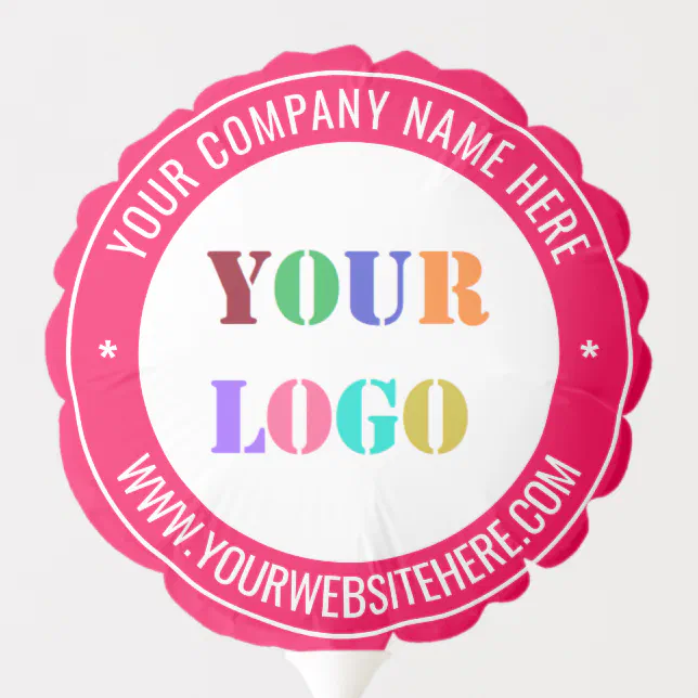 Custom Business Logo and Text Promotional Balloon | Zazzle