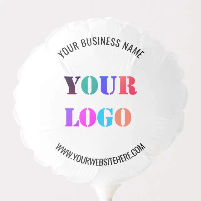 Custom Business Logo and Text Promotional Balloon | Zazzle