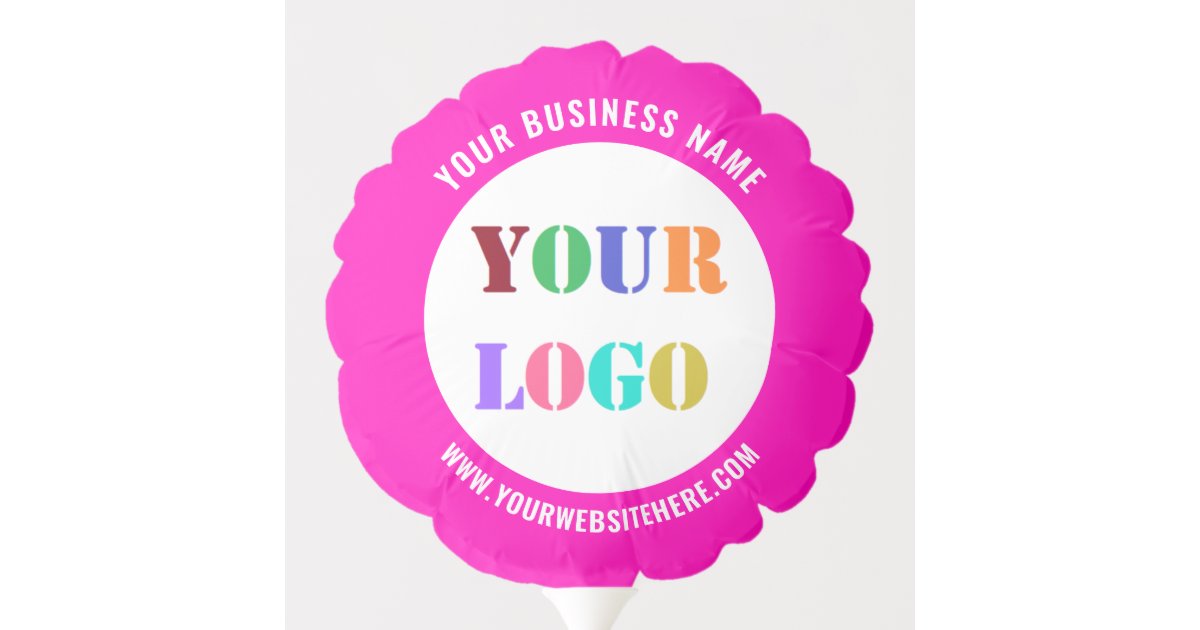 Custom Business Logo and Text Promotional Balloon | Zazzle