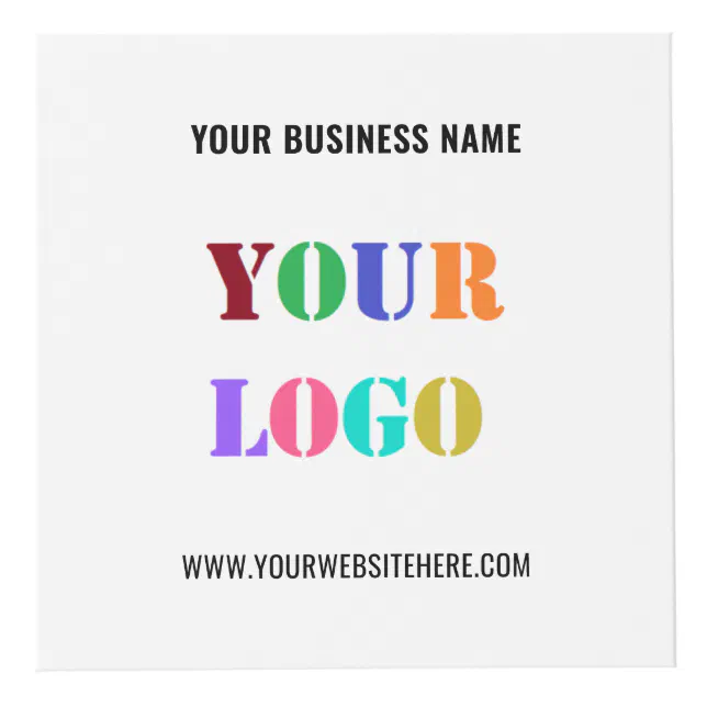 Custom Business Logo and Text Promotional Cube | Zazzle