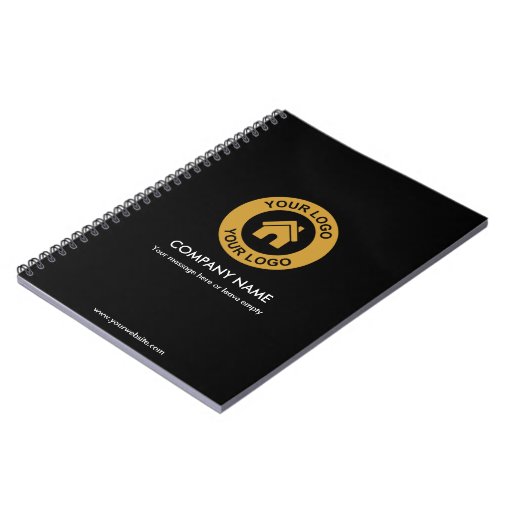Custom Business Logo and Text Promotional Notebook | Zazzle