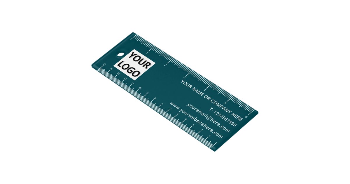 Custom Business Logo and Text Your Company Ruler | Zazzle