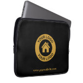 Custom Business Logo And Website Promotional Laptop Sleeve | Zazzle