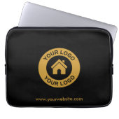 Custom Business Logo And Website Promotional Laptop Sleeve | Zazzle