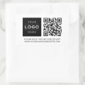 Custom Business Logo and Website QR Code Rectangular Sticker | Zazzle