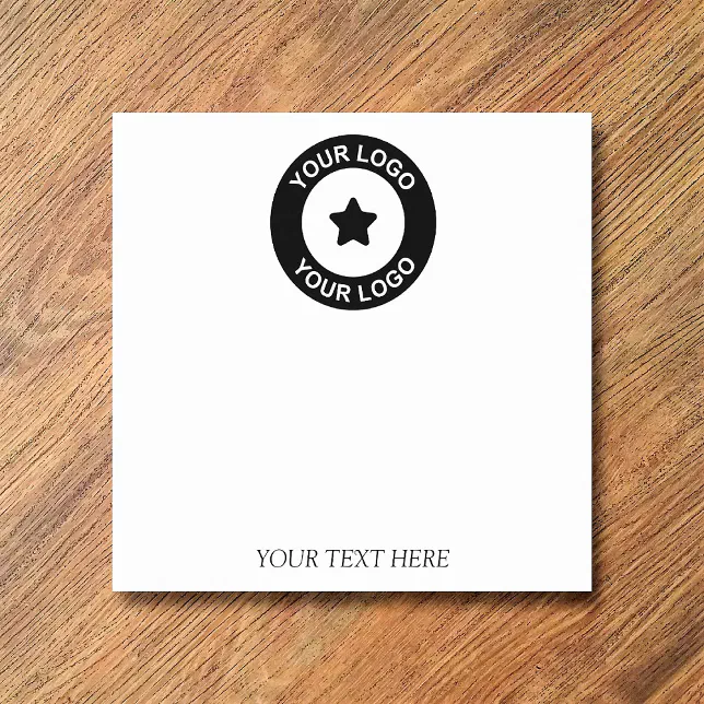 Custom Business Logo And Your Text Post-it Notes | Zazzle