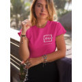Custom Business Logo Basic Employee Staff Pink Name Tag | Zazzle