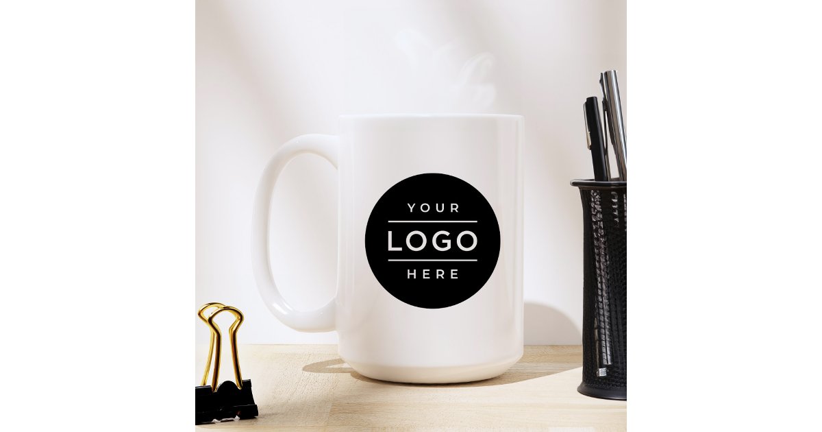 Custom Business Logo Branded Coffee Mug | Zazzle