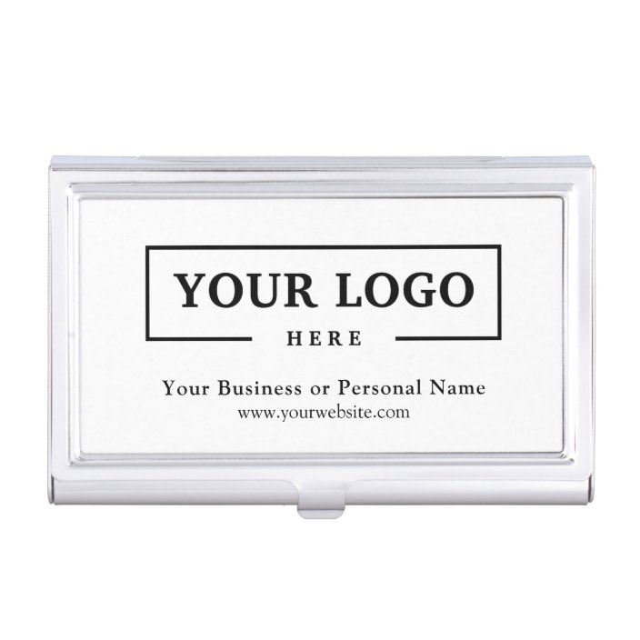 Custom Business Logo Branded Corporate Business Card Case | Zazzle.com