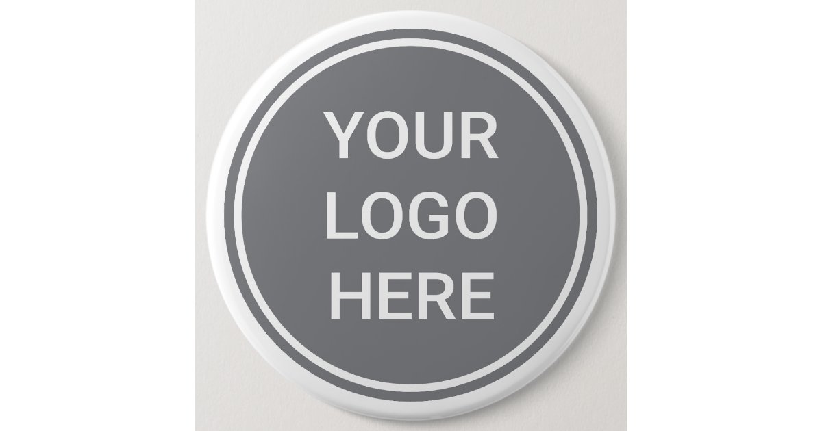 Custom Business Logo Branded Corporate Employee Button | Zazzle