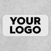 Custom Business Logo Branded Rectangle Patch | Zazzle